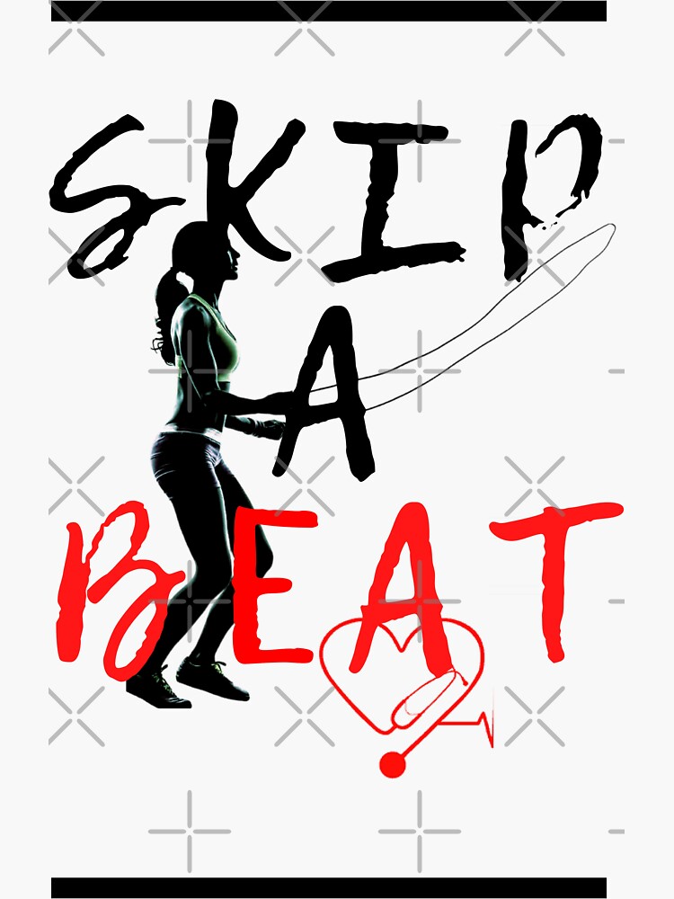 "Skip a Beat" Sticker by sgmydesigns | Redbubble