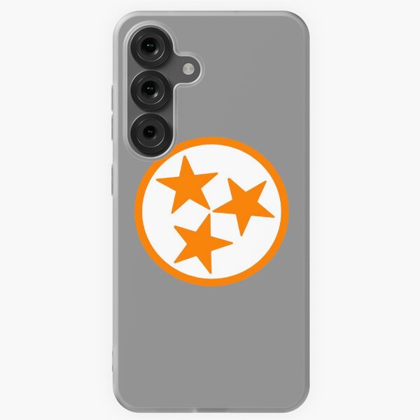 "White & Orange Tri-Star" Samsung Galaxy Phone Case for Sale by ...