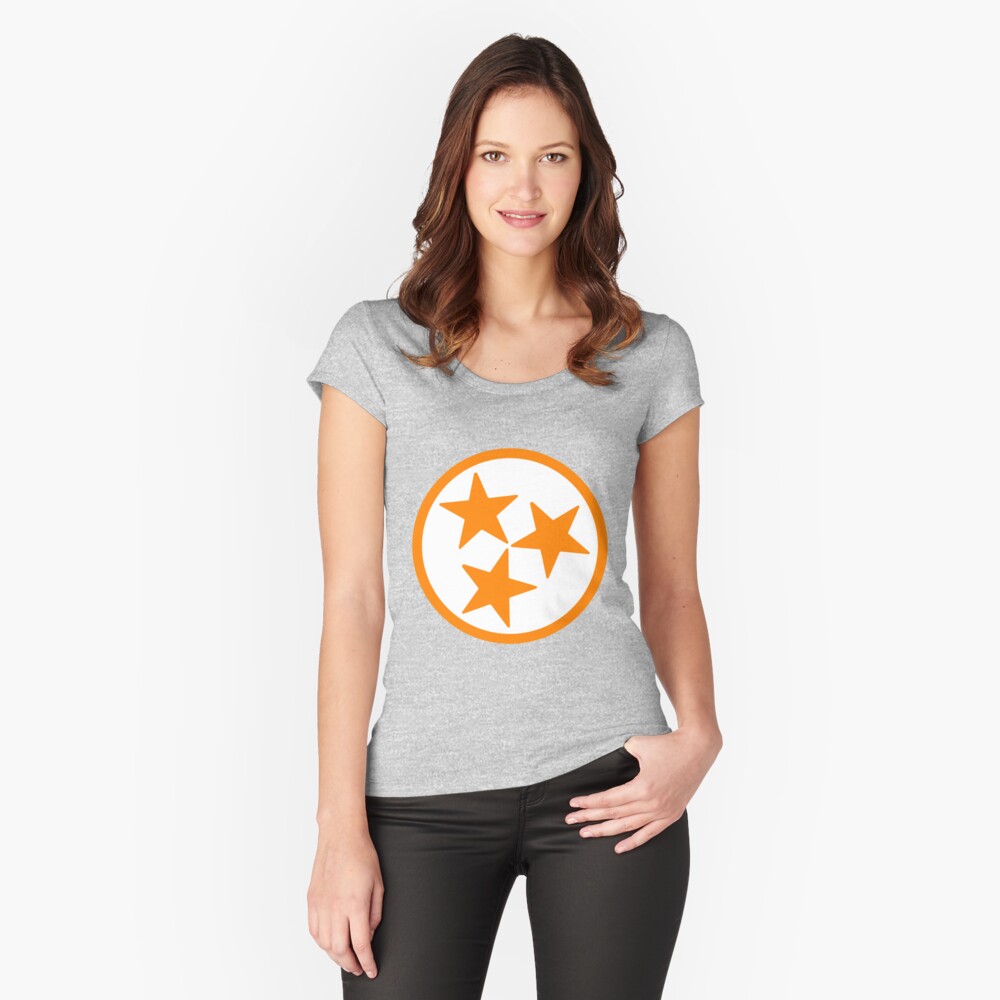 "White & Orange Tri-Star" Sticker for Sale by tennessee-carly | Redbubble