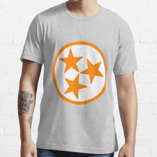 "White & Orange Tri-Star" T-shirt for Sale by tennessee-carly ...