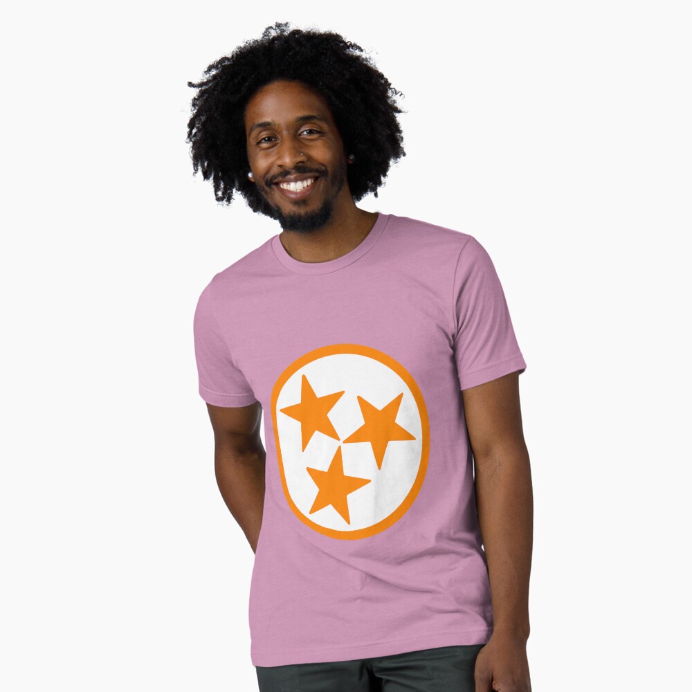 "White & Orange Tri-Star" Sticker for Sale by tennessee-carly | Redbubble