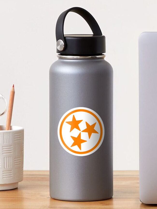 "White & Orange Tri-Star" Sticker for Sale by tennessee-carly | Redbubble