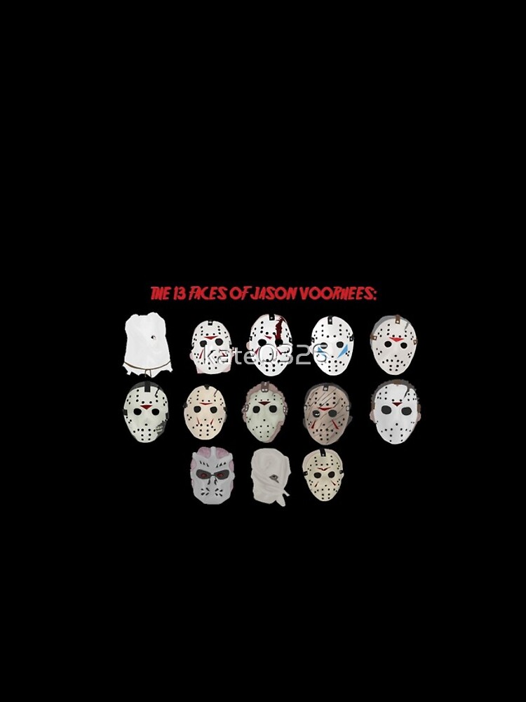 "The 13 Faces of Jason Voorhees" iPhone Case for Sale by kate0326 ...