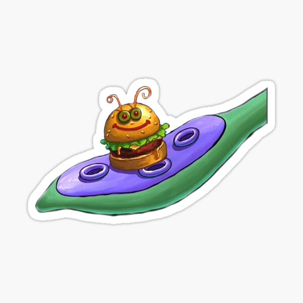 Pegatina «Pipsqueak krabby patty bob esponja» de gsill | Redbubble