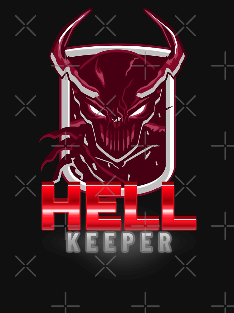 "Hell keeper. Gamer nickname. Demon devil satan Streamer hood streaming gaming logo character ...