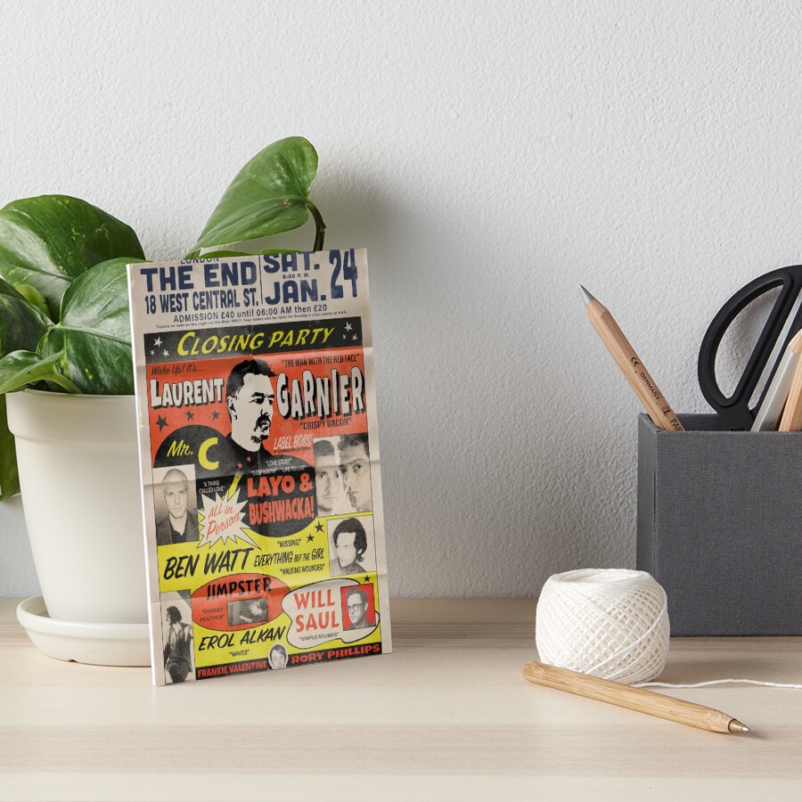 "The End Club London Closing Party" Poster for Sale by Lick-Design ...