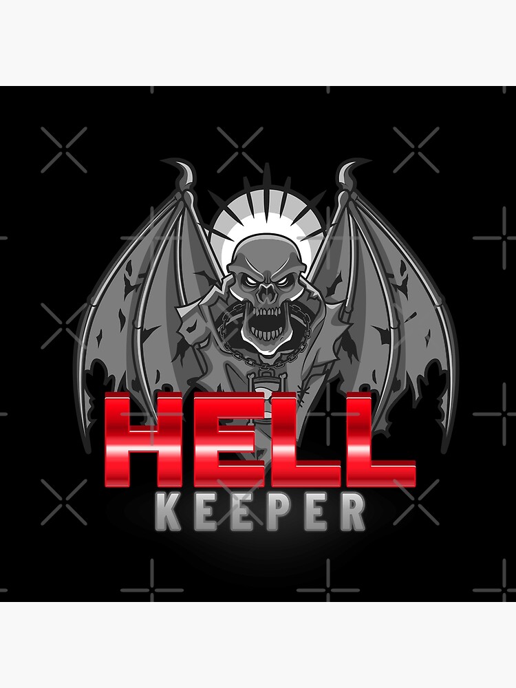 "Hell keeper. Bat vampire wings Gamer nickname. Skull Sickle Harvesting ...