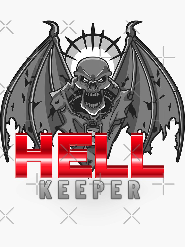 "Hell keeper. Bat vampire wings Gamer nickname. Skull Sickle Harvesting ...