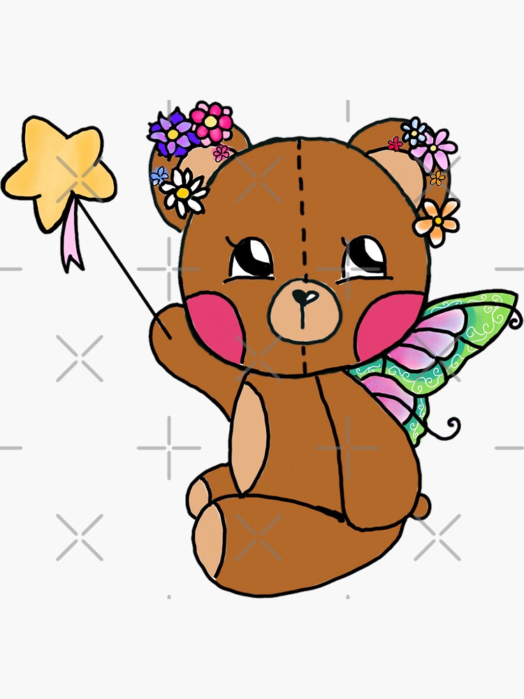 "fairy teddy bear" Sticker for Sale by felicedacowgurl | Redbubble