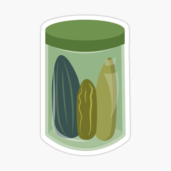 "Pickle Jar" Sticker for Sale by rahdaly | Redbubble