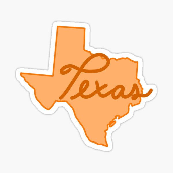"texas" Sticker for Sale by MPurcellArt | Redbubble
