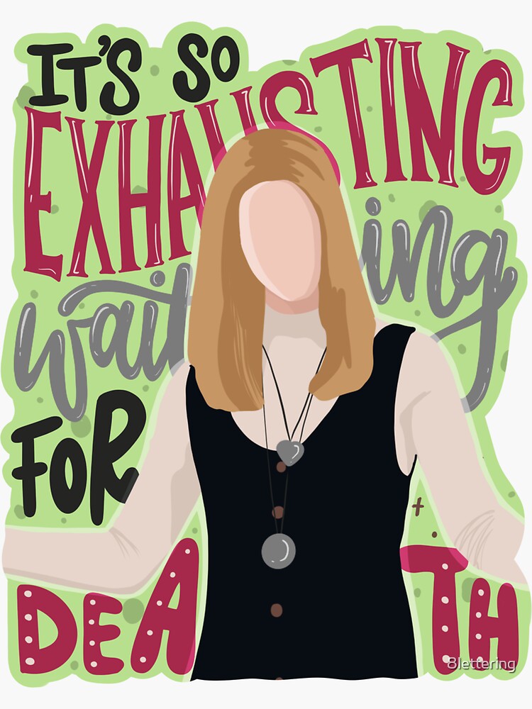 "Phoebe Buffay in 2020" Sticker for Sale by 8lettering | Redbubble