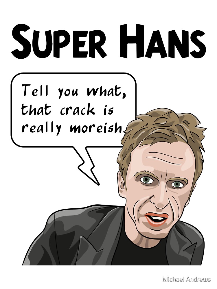 "Super Hans" Sticker for Sale by AndrewsGamarra | Redbubble