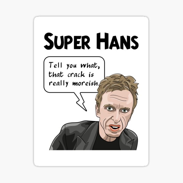 "Super Hans" Sticker for Sale by AndrewsGamarra | Redbubble