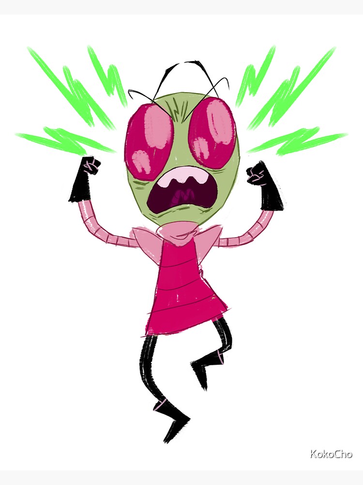 "Angry alien" Sticker by KokoCho | Redbubble