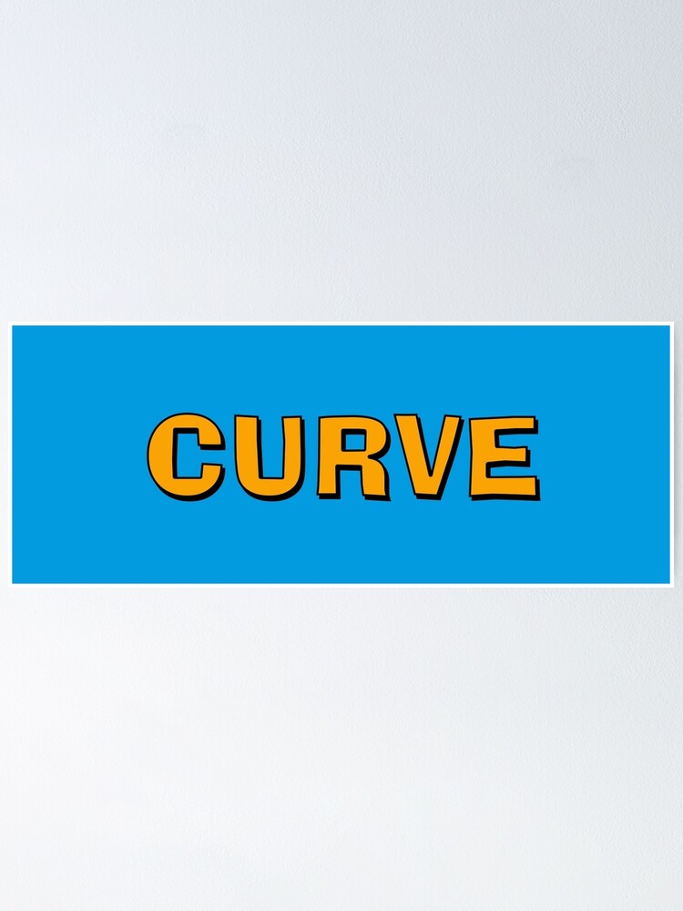 "Curve sticker" Poster for Sale by theianfox | Redbubble