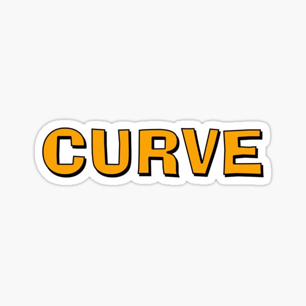 "Curve sticker" Sticker by theianfox | Redbubble