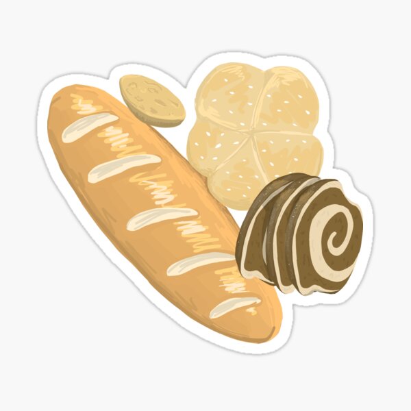 "Loaves of Bread!" Sticker by rahdaly | Redbubble