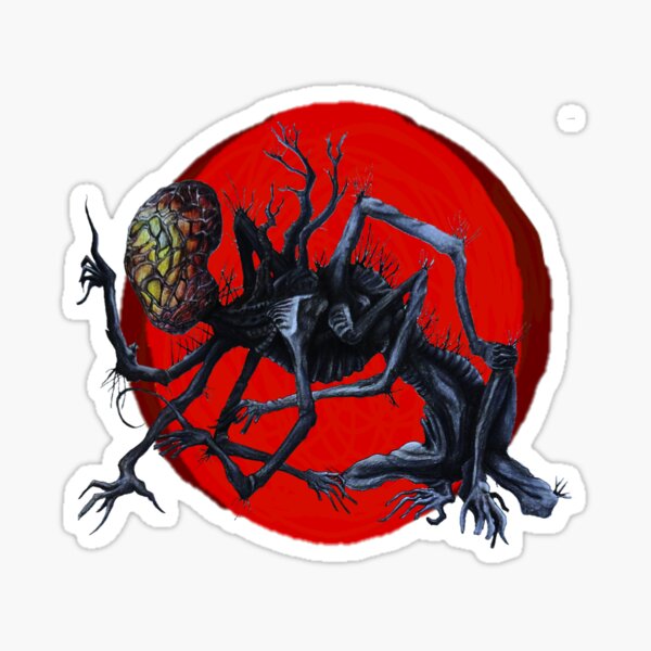 "Blood moon Amygdala" Sticker for Sale by Hollyjkeane | Redbubble