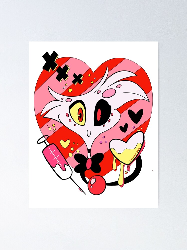 "Hazbin Hotel Angel Dust" Poster for Sale by Kit-Kat-2020 | Redbubble