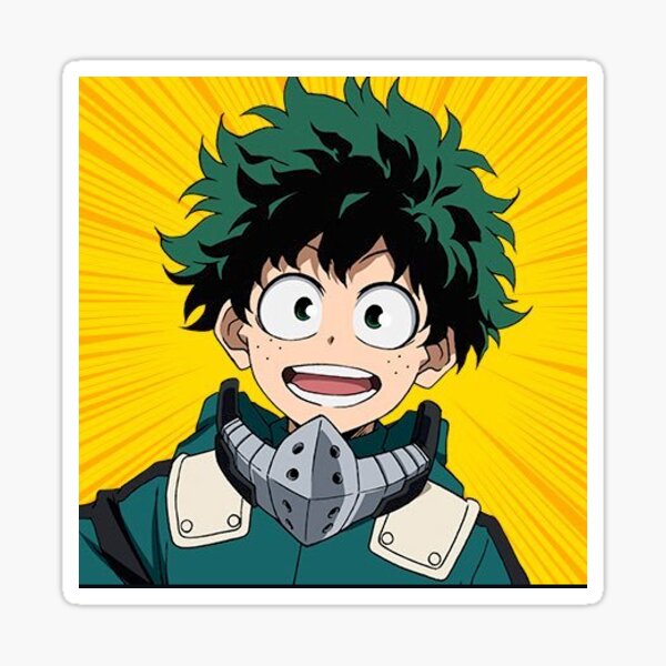 "My Hero Academia - Deku" Sticker by Emmy124 | Redbubble