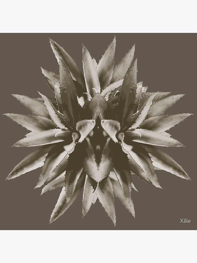 "Face of Agave Sepia" Poster by Xilie | Redbubble