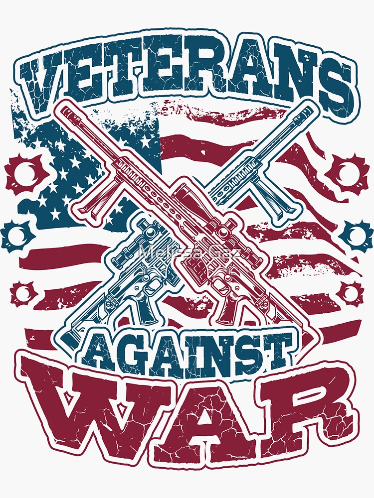 "Veterans Against War For Military Veterans For Peace" Sticker by ...