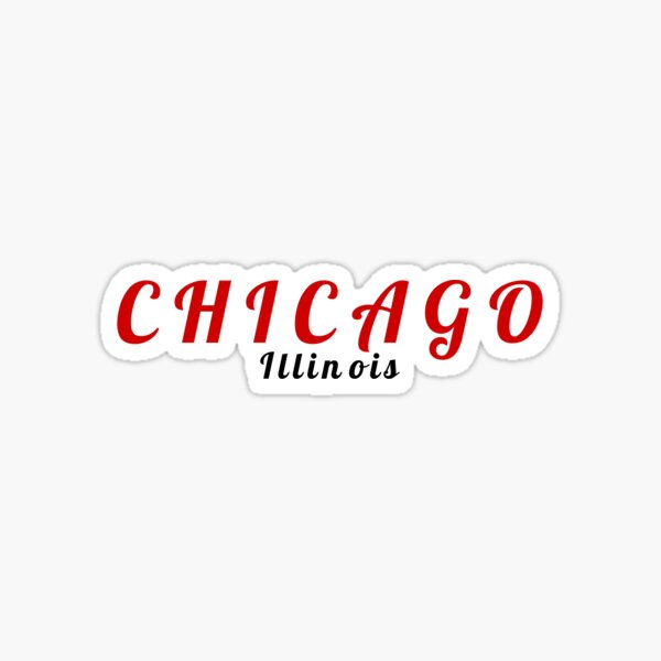 "Chicago" Sticker by rybatkay | Redbubble