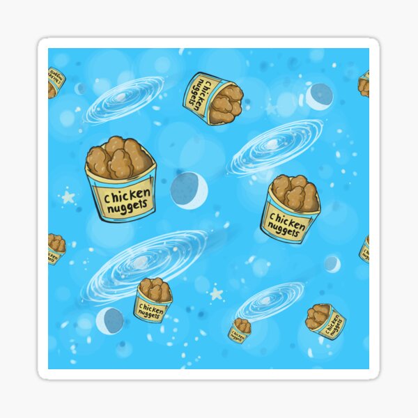 "Chicken Nugget Moonbeam" Sticker for Sale by KimMarshall | Redbubble