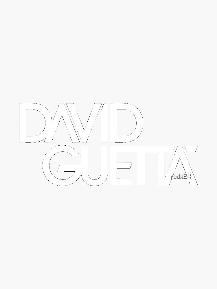 "David Guetta" Sticker by rodx24 | Redbubble