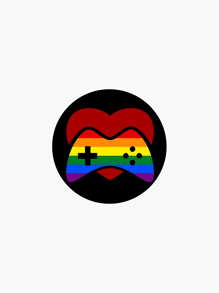 "LGBTQ Gaming Controller Decal" Sticker for Sale by ReddRox7 | Redbubble