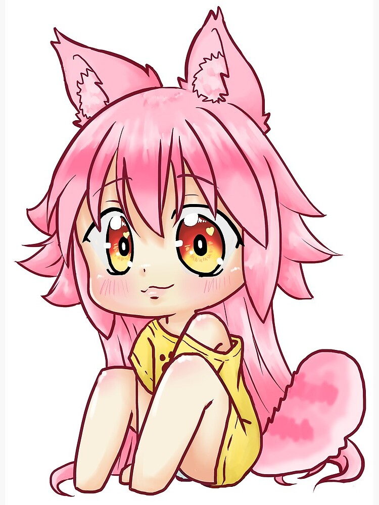 "Chibi Ranka Ookami" Art Print by KatSakuSaku | Redbubble