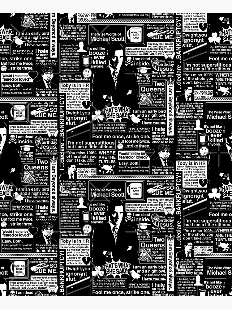 The Wise Words of Michael Scott Kitchen Apron sold by Tan Barbette ...