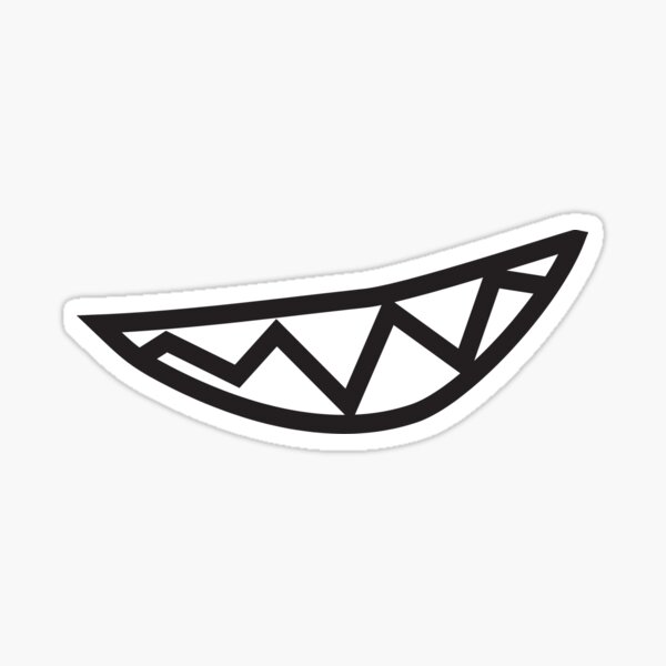 "Smile shark cartoon" Sticker for Sale by MiguelMejia18 | Redbubble