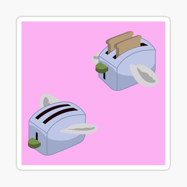 "Flying Toaster" Sticker by WinstonGambro | Redbubble