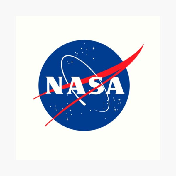 "Classic Nasa design logo" Art Print by NorthWave | Redbubble