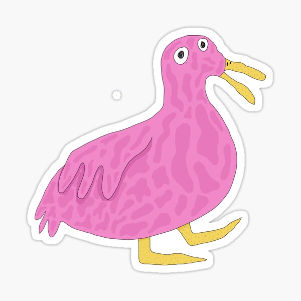 "pink bird" Sticker by saddymyyth | Redbubble