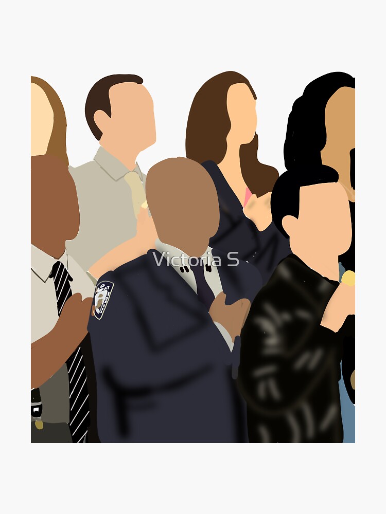 "B99 squad" Sticker by Vctoriastojanov | Redbubble