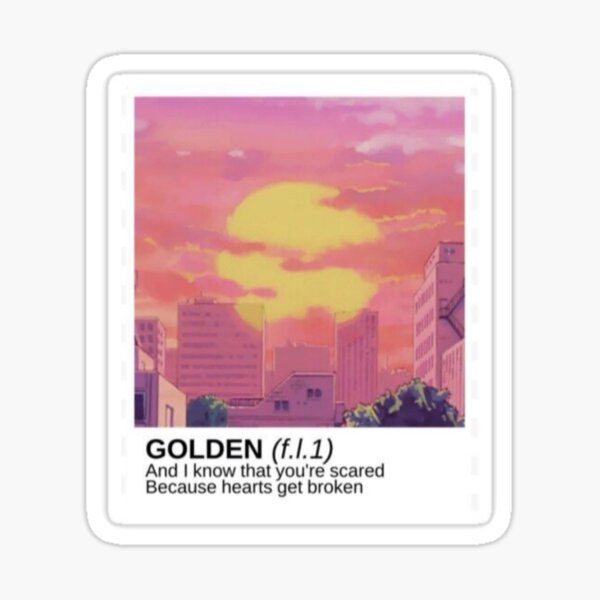 "Golden harry styles/ fine line" Sticker by NorthWave | Redbubble