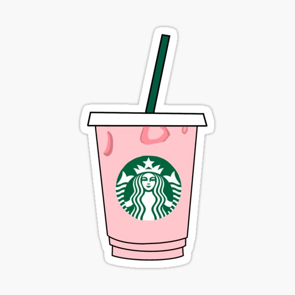 "Cute Starbucks Pink Drink" Sticker for Sale by gigishar3430 | Redbubble