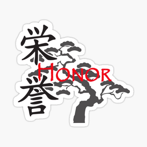 "Japanese Honor Symbols" Sticker for Sale by GrafitzStudios | Redbubble
