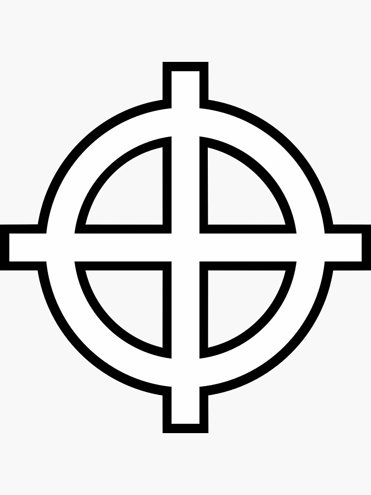 "Ancient Solar Cross Protection Sigil" Sticker for Sale by ...