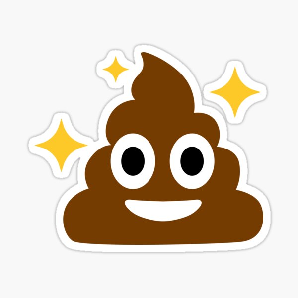 "Funny Poop Emoji" Sticker for Sale by AYZY art | Redbubble