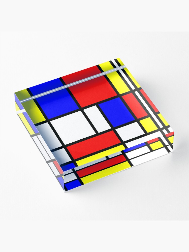 "Piet Mondrian "Composition 2" | Color Block with Red Yellow and Blue ...