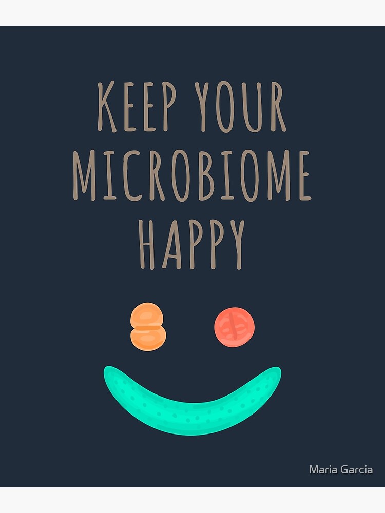 "Keep Your Microbiome Happy | Funny Gut Health Smile" Poster for Sale ...