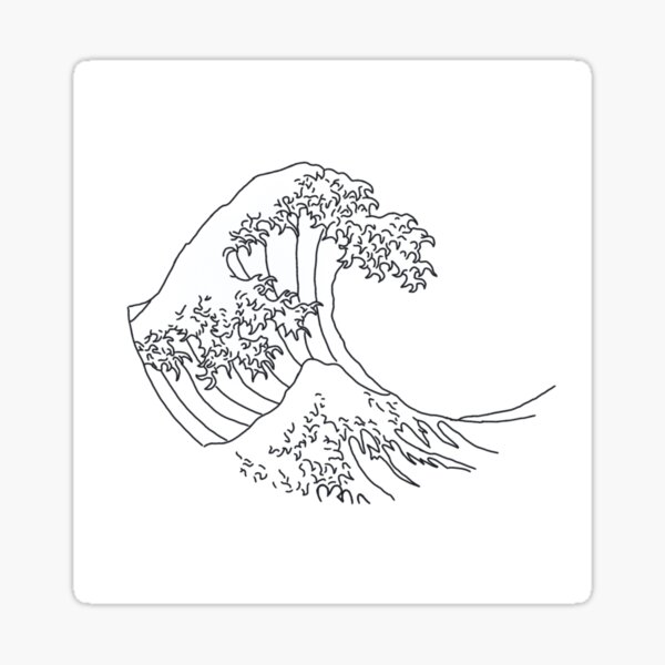 "Aesthetic Wave Sticker" Sticker by addiekincaid13 | Redbubble