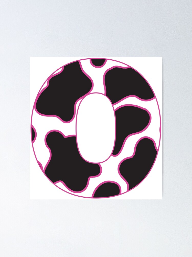 "cow print letter o" Poster by keeganemma | Redbubble
