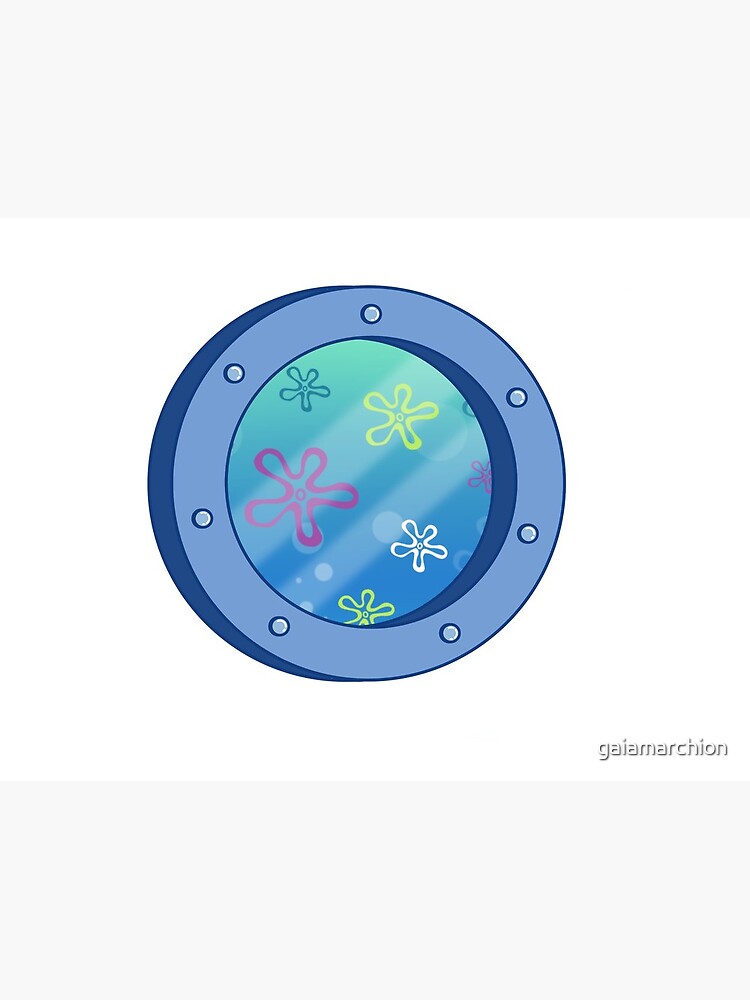 "spongebob window" Art Print for Sale by gaiamarchion | Redbubble