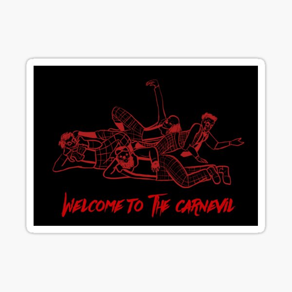 "Welcome to the Carnevil" Sticker for Sale by littlemouseart | Redbubble