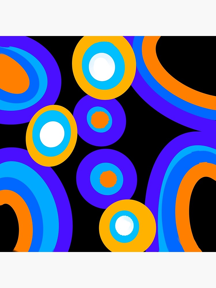"Mid Century Modern Circle Design" Poster by Claudjenkins | Redbubble